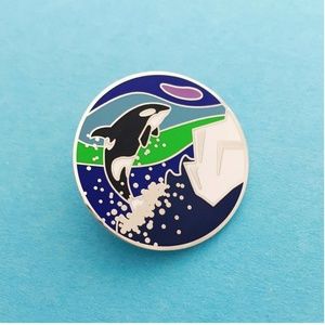 Hand Over Your Fairy Cakes | Jewelry | Iceland Orca Inspired Enamel Pin ...